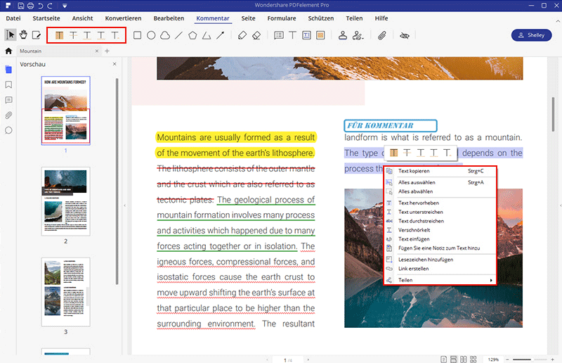 Wie man Text in PDF auswählt〡PDFelement